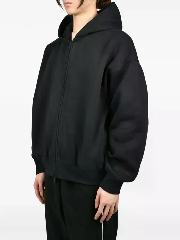 ESSENTIALS Logo-print Zip-up Hoodie