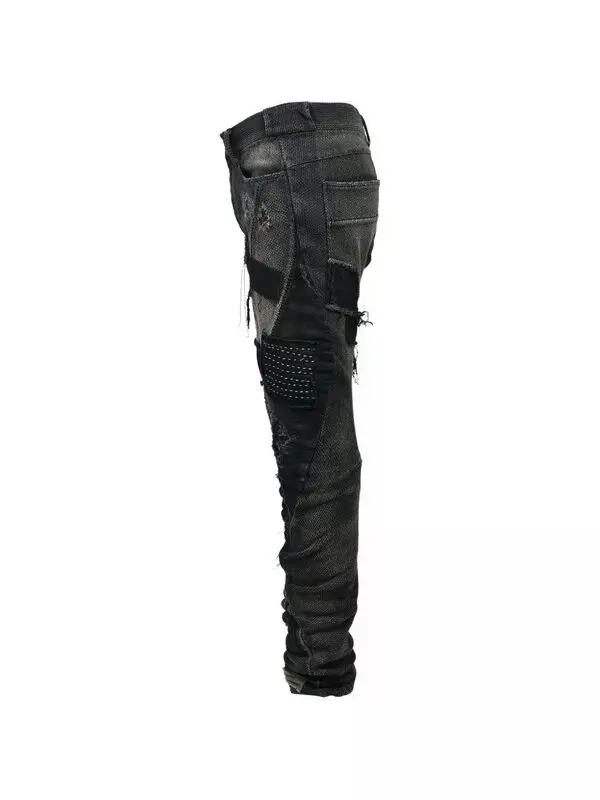 D HYGEN Patchwork Distressed Jeans