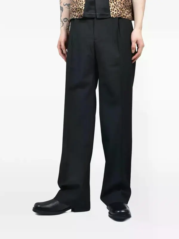 ERNEST W. BAKER Pleated Straight-fit Trousers