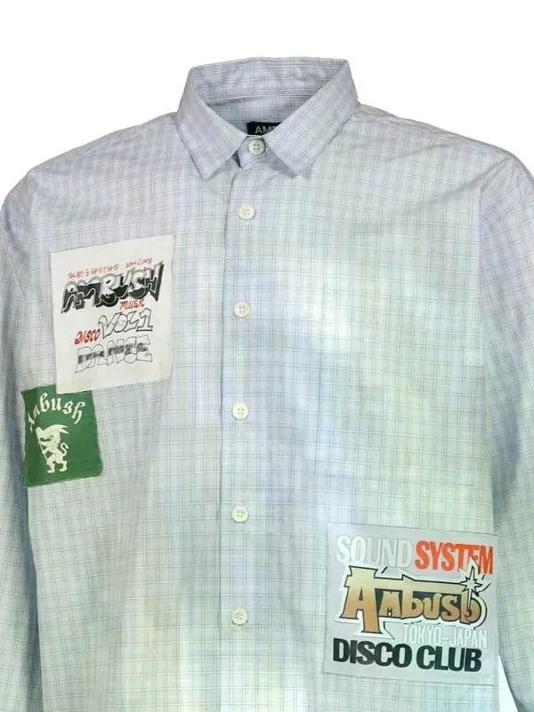 AMBUSH Patch-detail Checked Long-sleeved Shirt