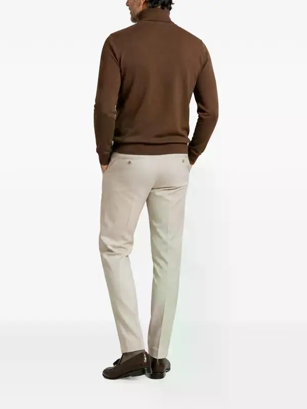 FRANZESE COLLECTION David Beckham French Napoli Roll-neck Sweater - Brown