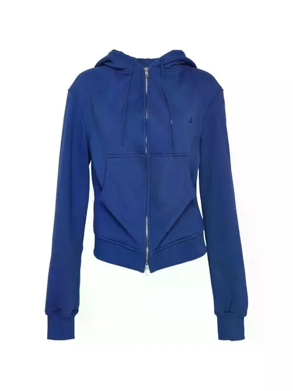 PUSHBUTTON Logo-embroidered Zip-up Hoodie