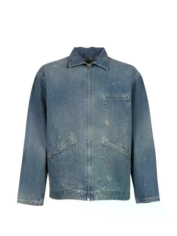 PORTER CLASSIC Breakfast Zip-up Denim Jacket