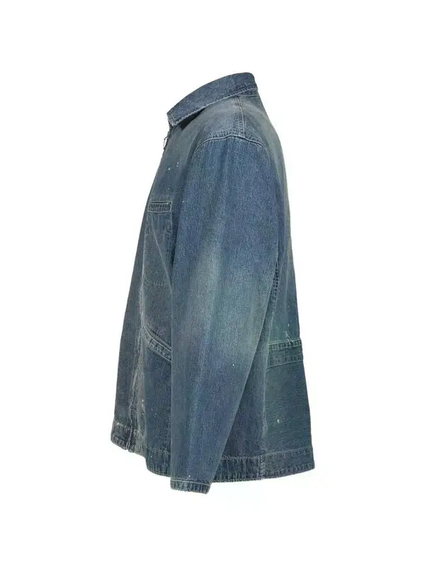 PORTER CLASSIC Breakfast Zip-up Denim Jacket