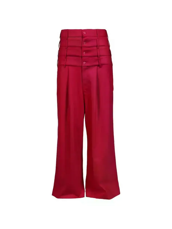 3.PARADIS Pleated Multi-waistband Trousers