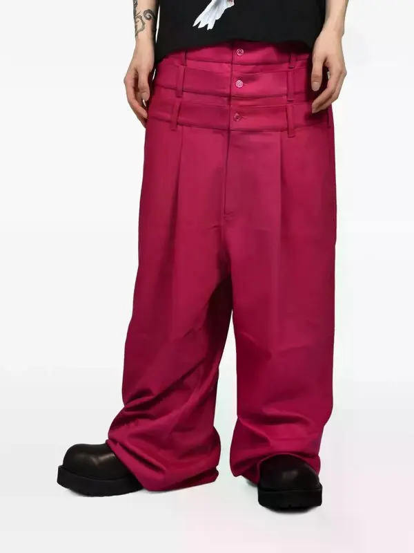 3.PARADIS Pleated Multi-waistband Trousers
