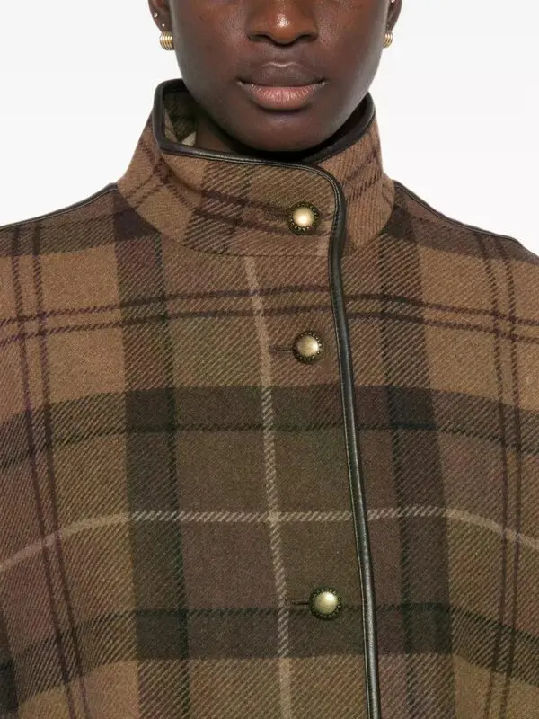 Barbour Judith Tartan-check Cape Jacket