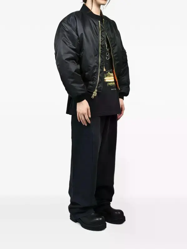 Vetements Leather-patch Crosses Bomber Jacket