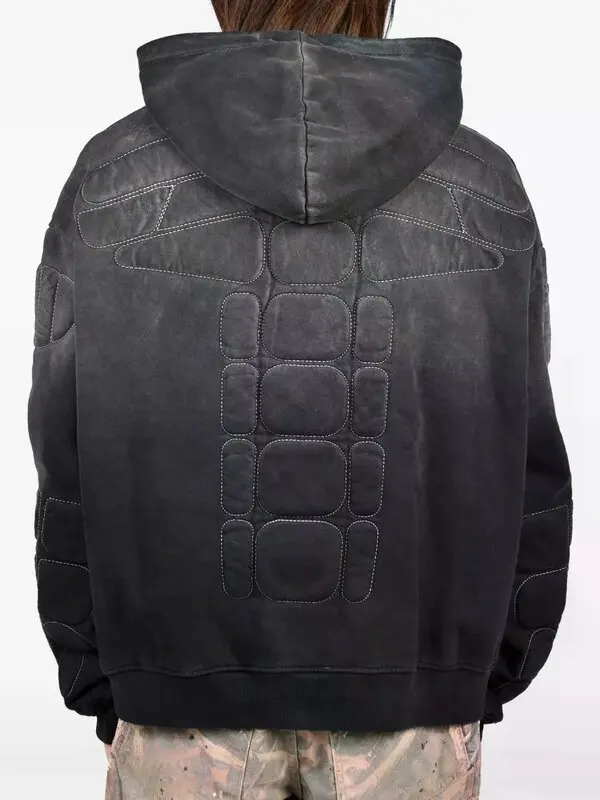 SATOSHI NAKAMOTO Padded Logo-print Hoodie