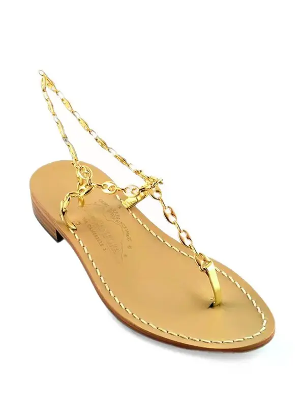 TOCCIN Jacqueline Chain-link Sandals - Gold