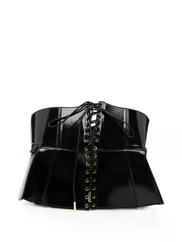 Elisabetta Franchi Logo-plaque Belt - Black
