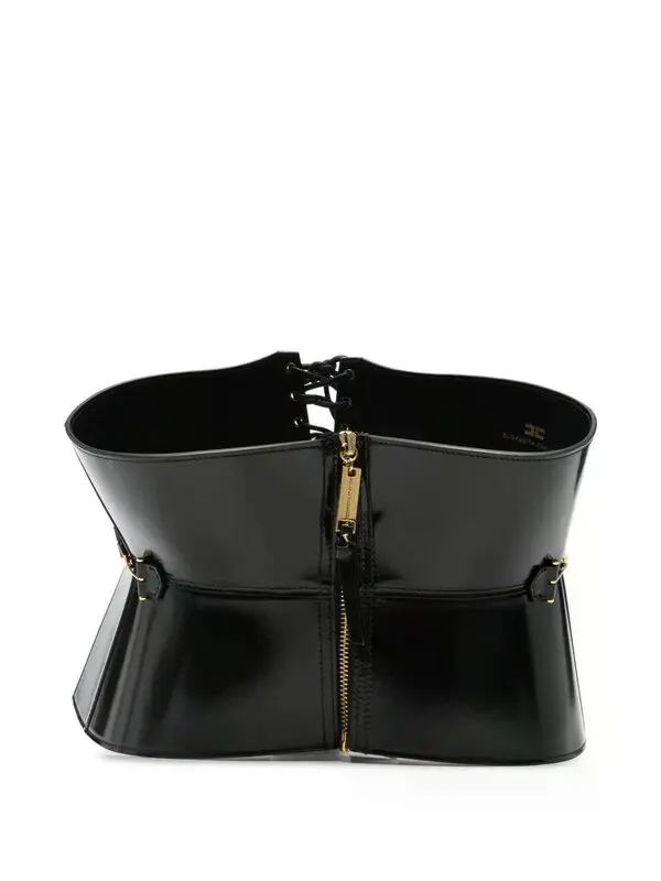 Elisabetta Franchi Logo-plaque Belt - Black