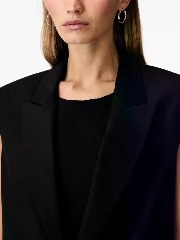 Armani Exchange Logo-print Sleeveless Blazer