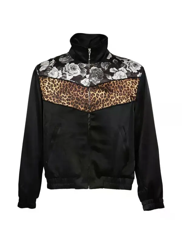 ERNEST W. BAKER Cheetah Rose Track Jacket