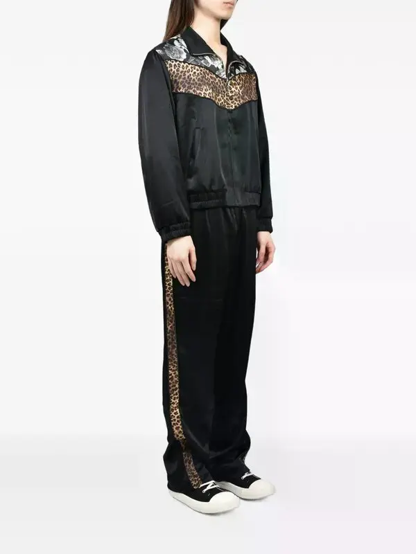 ERNEST W. BAKER Cheetah Rose Track Jacket