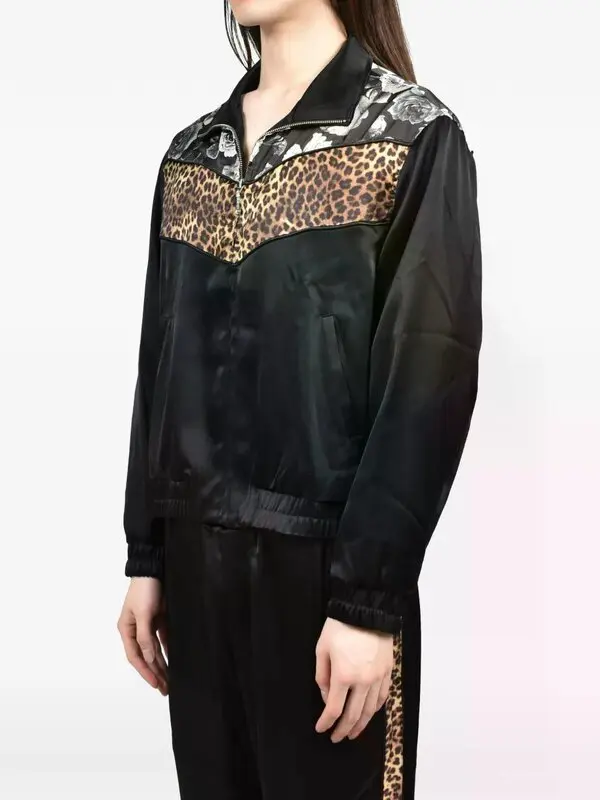 ERNEST W. BAKER Cheetah Rose Track Jacket
