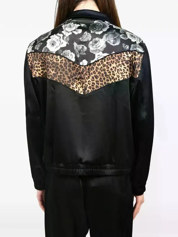 ERNEST W. BAKER Cheetah Rose Track Jacket
