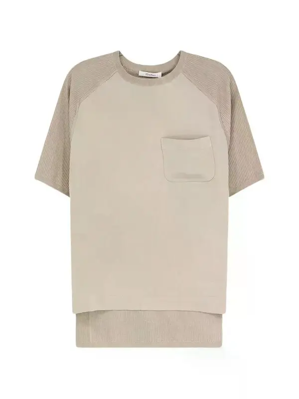 Max Mara Ribbed-knit Silk-blend Sweater - Neutrals