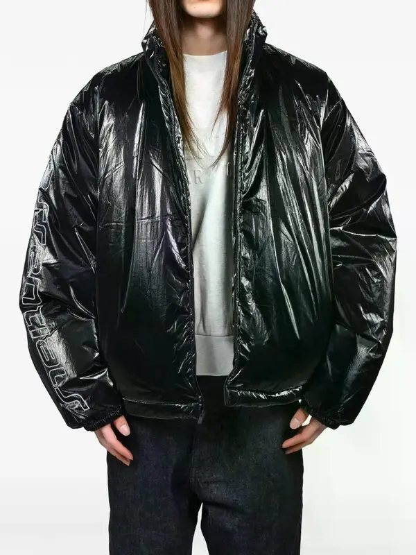 ESSENTIALS Logo-print Puffer Jacket