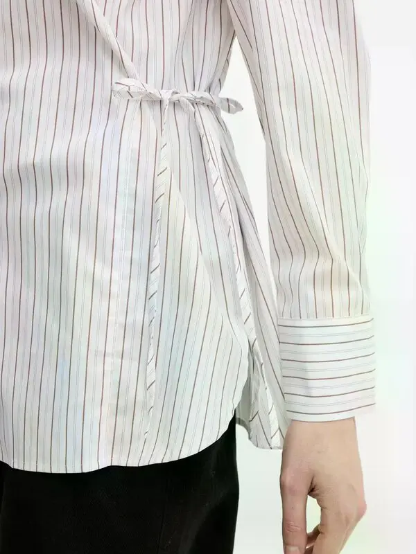 Sisley Striped Wrap Shirt