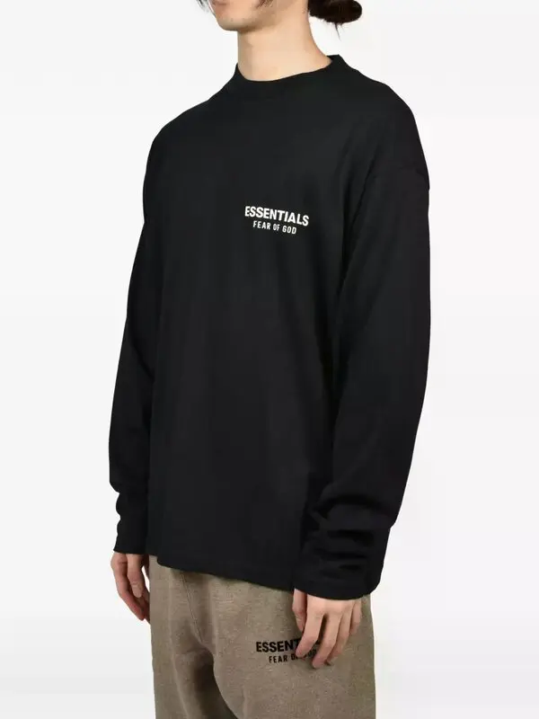 ESSENTIALS Logo-print Long-sleeve T-shirt