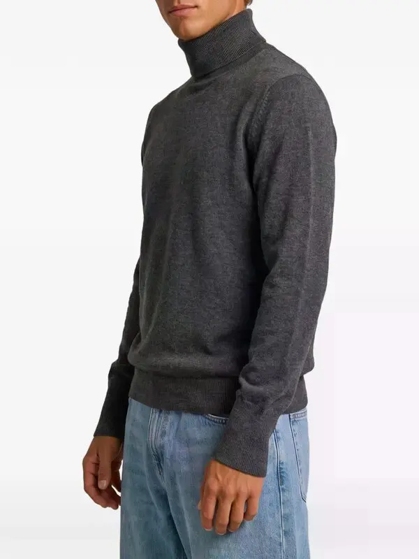 BALLANTYNE Cashmere Roll-neck Sweater - Grey