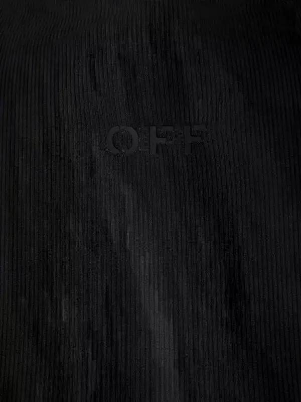 Off-White Cupro Rib Meteor Asymmetric Dress