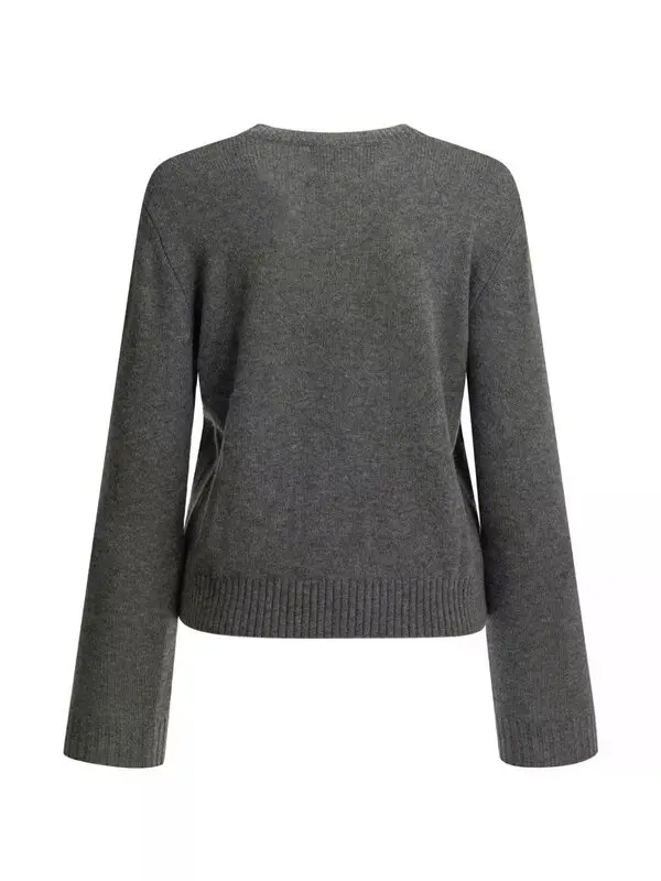 LISA YANG Mable Ribbed-trim Cashmere Sweater
