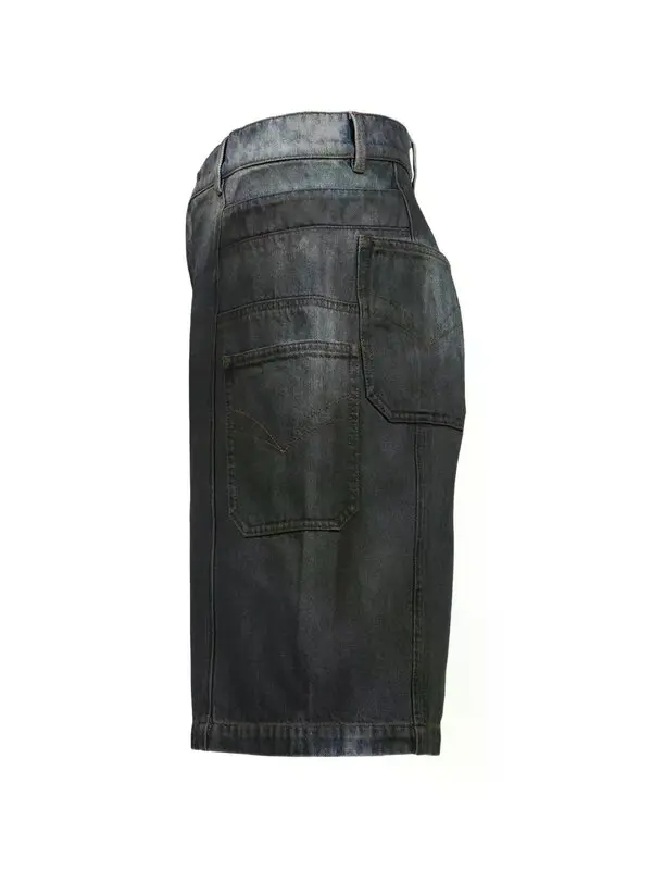 FENG CHEN WANG Gradient-effect Denim Shorts