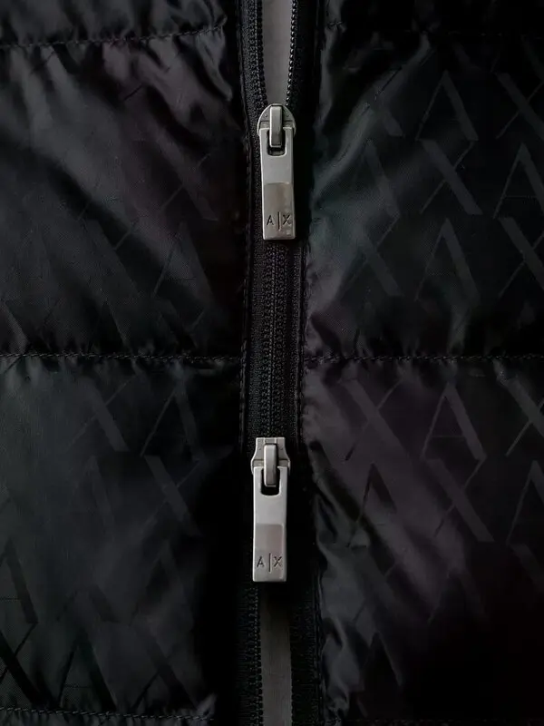 Armani Exchange Monogram-print Quilted Gilet