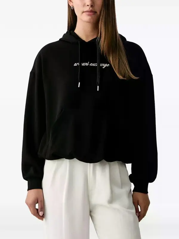 Armani Exchange Logo-embroidered Hoodie