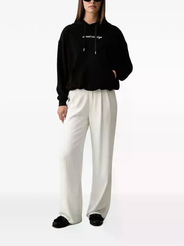 Armani Exchange Logo-embroidered Hoodie