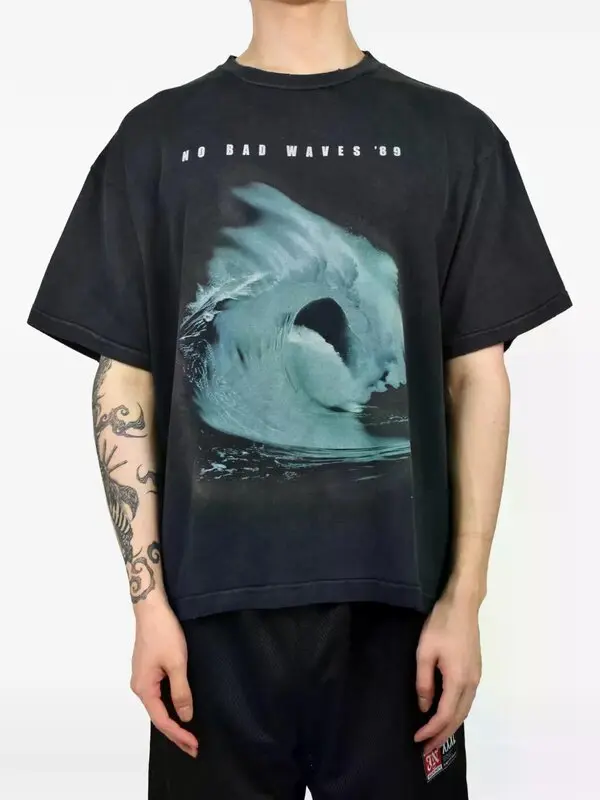 JUN/NAKAYAMA Graphic-print Box-fit T-shirt