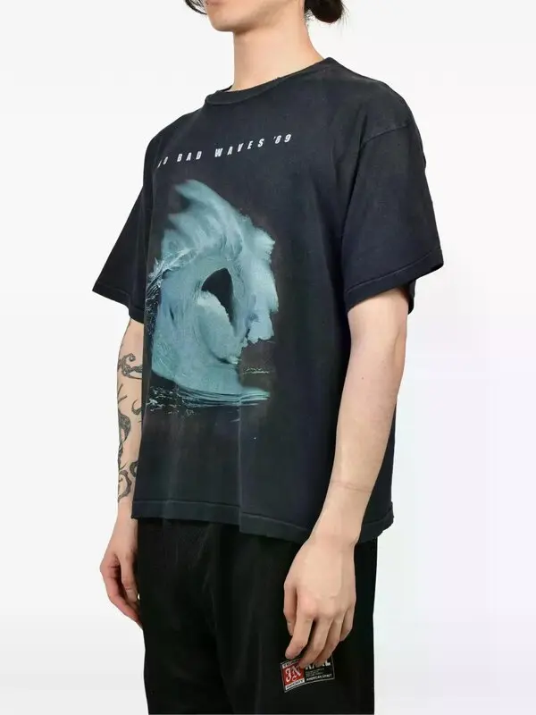 JUN/NAKAYAMA Graphic-print Box-fit T-shirt