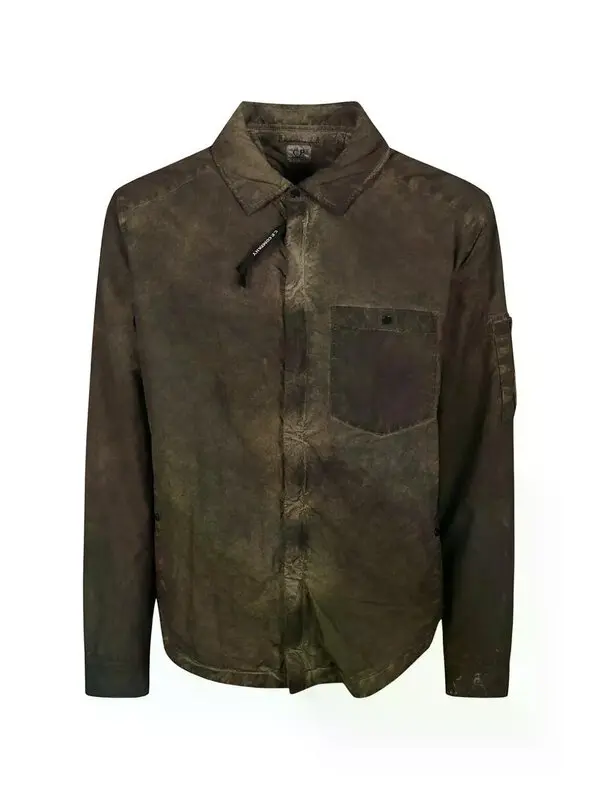 C.P. COMPANY Flatt Nylon Lens Padded Zipped Overshirt