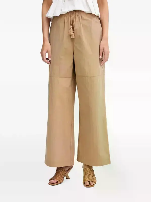 Sisley Tassel-drawstring Palazzo Pants