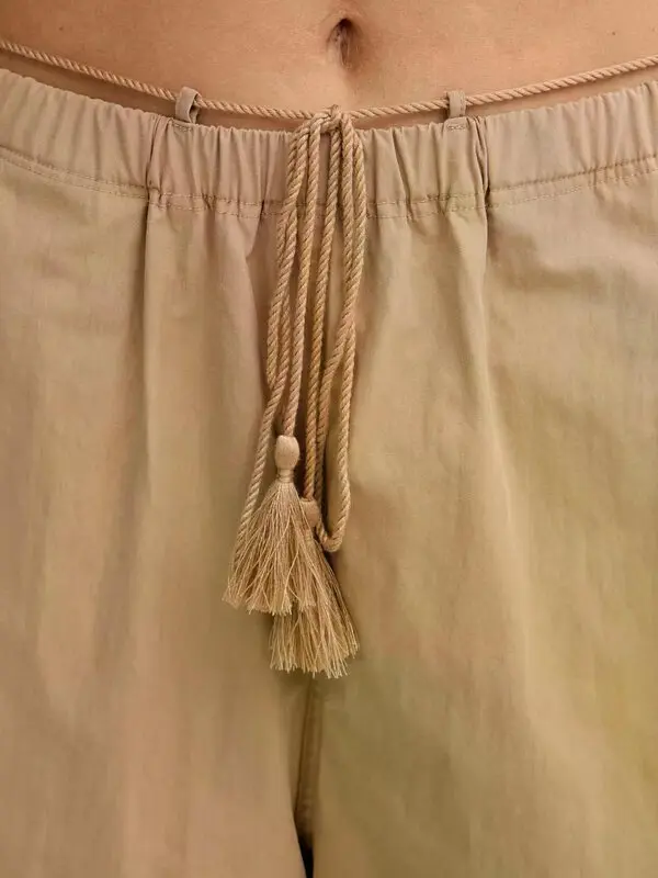 Sisley Tassel-drawstring Palazzo Pants