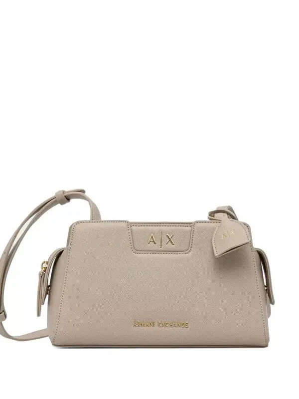 Armani Exchange Logo-plaque Cross Body Bag - Neutrals