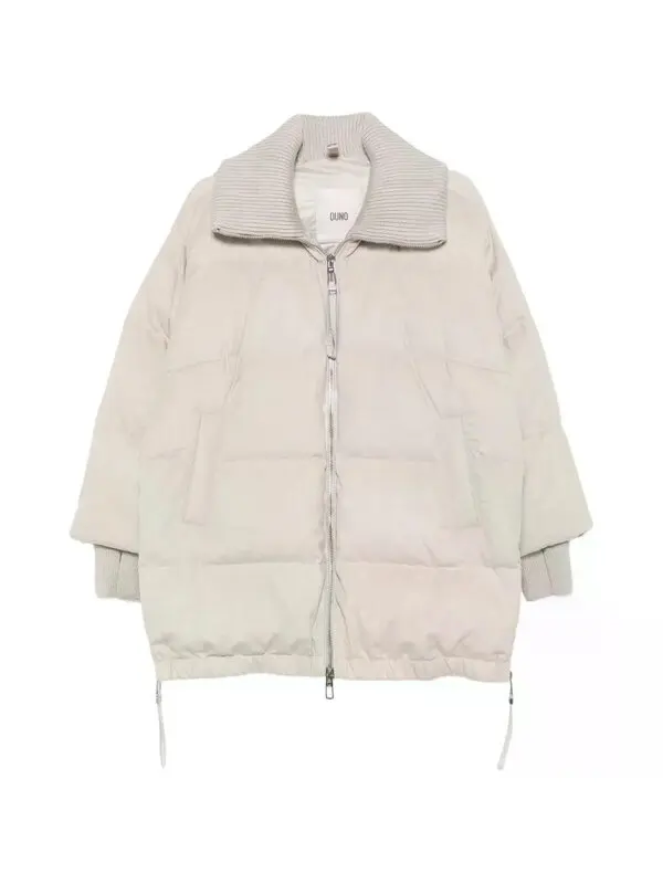 DUNO Quilted High-neck Jacket - Neutrals