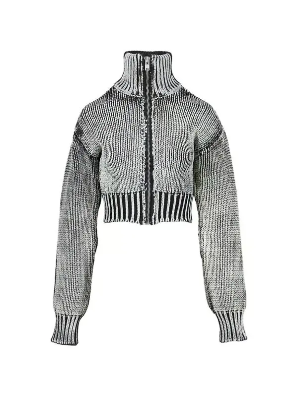 Vaquera Ribbed Cropped Cardigan
