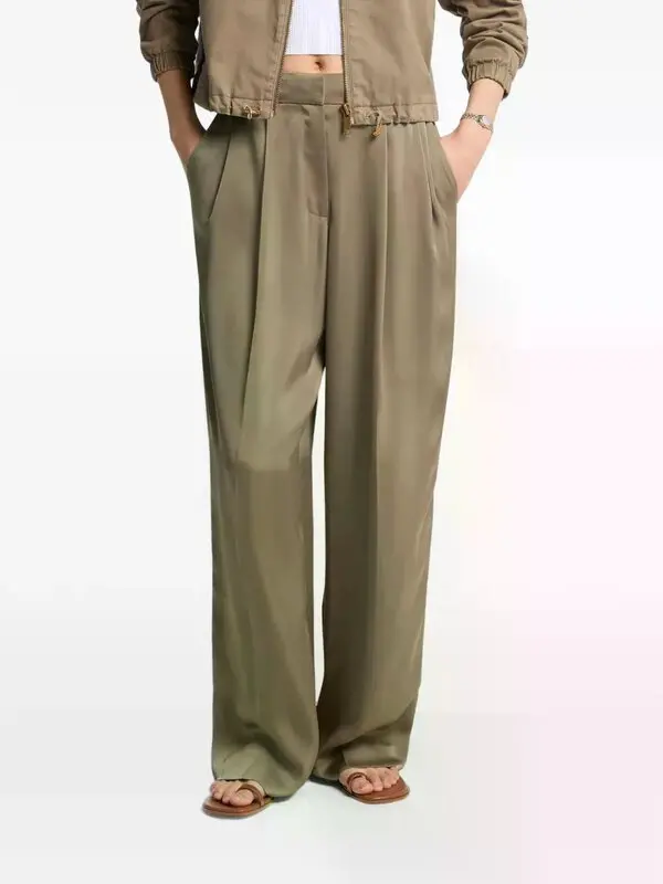 Michael Kors Satin Wide-leg Trousers