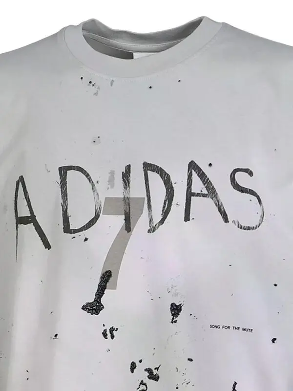 SONG FOR THE MUTE Paint-splatter Logo-print T-shirt