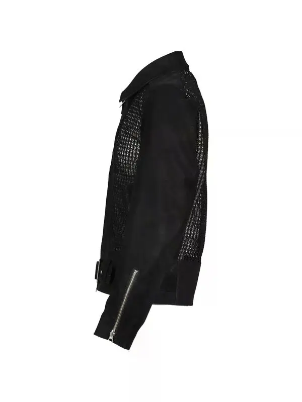 BLACK MEANS Belted Mesh Jacket