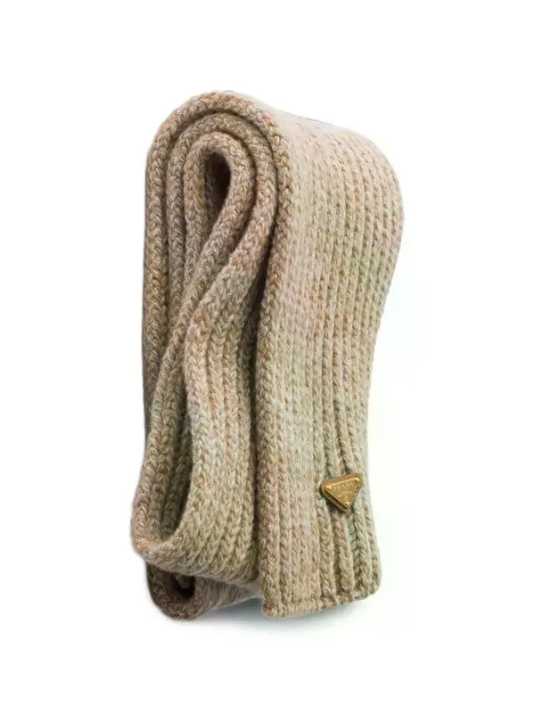 Prada Wool And Mouliné Cashmere Scarf