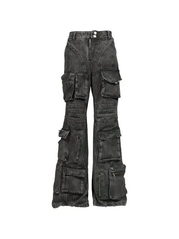 Natasha Zinko Multi-pocket Wide-leg Jeans