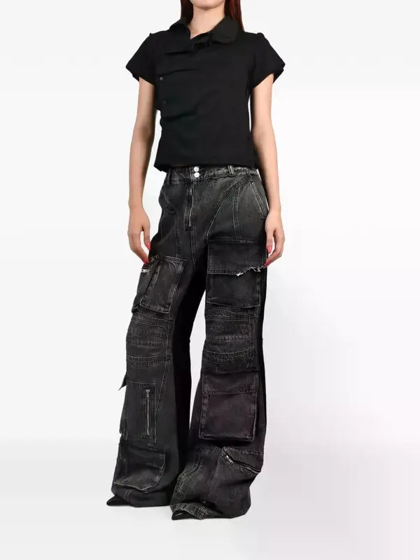 Natasha Zinko Multi-pocket Wide-leg Jeans