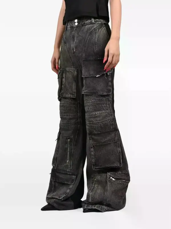 Natasha Zinko Multi-pocket Wide-leg Jeans