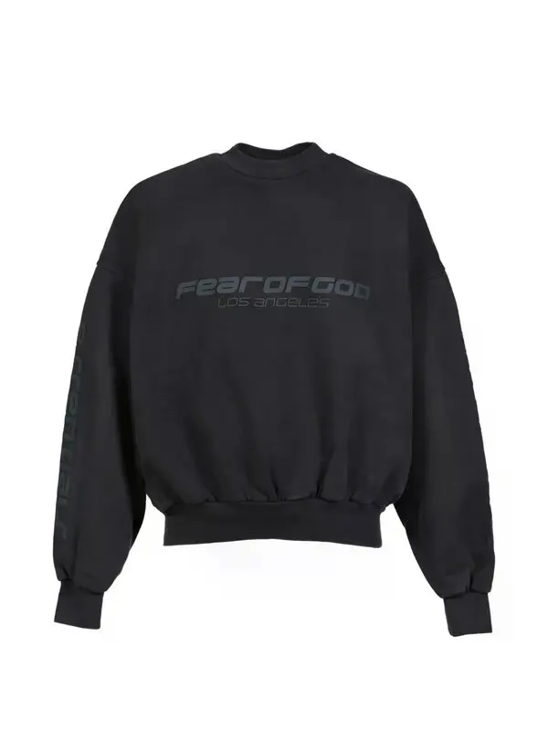 ESSENTIALS Logo-print Cropped Sweater
