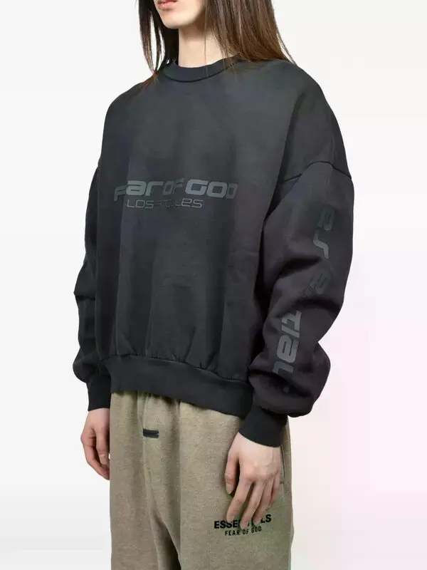 ESSENTIALS Logo-print Cropped Sweater
