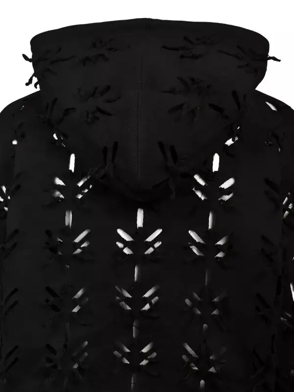 JUNTAE KIM Laser-cut Cotton Hoodie